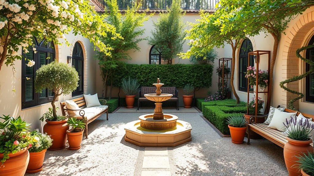 7 Courtyard Garden Designs for Enclosed Outdoor Areas - The Gardening Tips