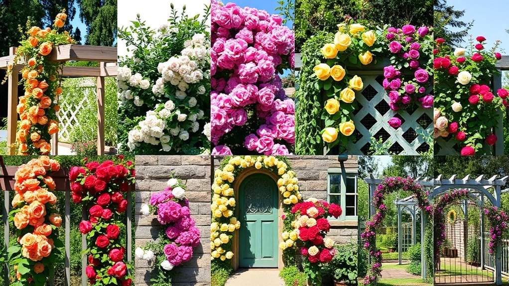 9 Garden Ideas With Climbing Roses - The Gardening Tips