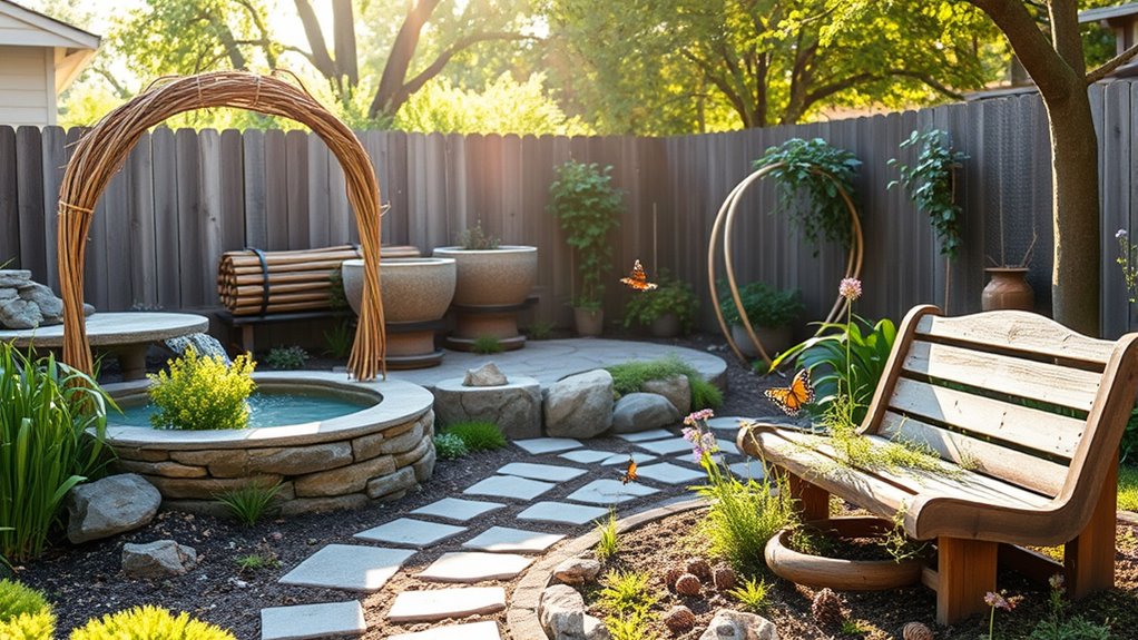8 Garden Ideas With Natural Materials - The Gardening Tips